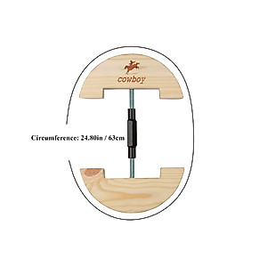 Cowboy Hat Stretcher,Small Size 6 1/2 to 9 1/2-Colourful Adjustable Buckle Heavy Duty (Small, Black)