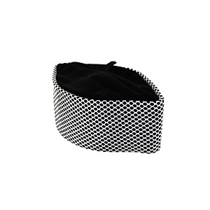 Oga Faaji African Kufi Apapo Cap (Small 23 1/2 Inches, Black/White)