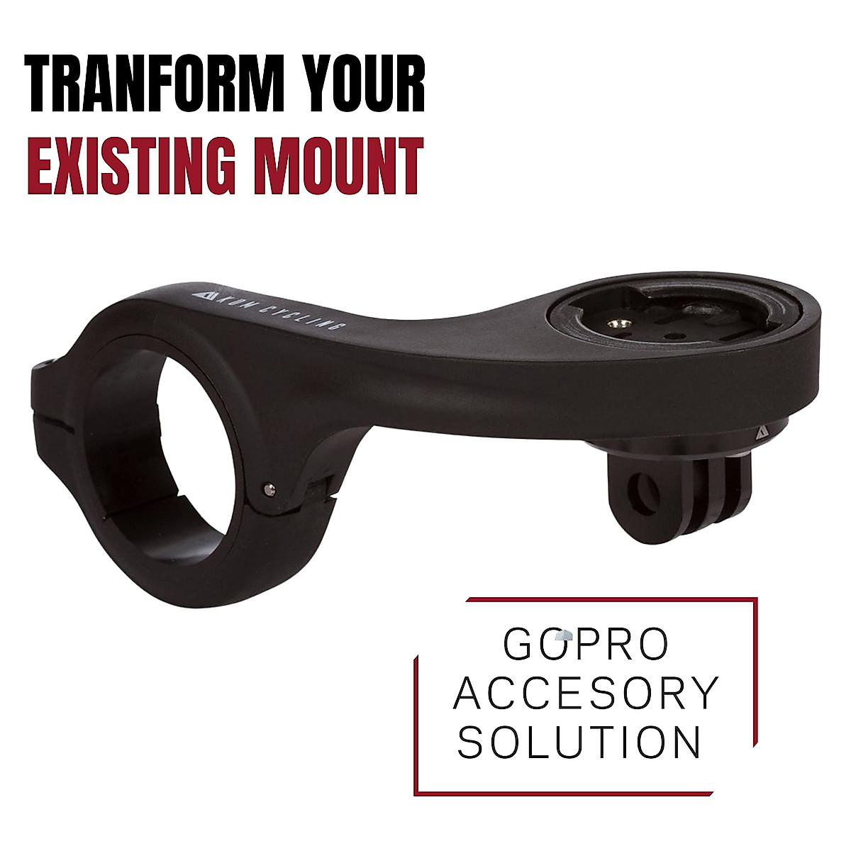 KOM Cycling Aero Garmin Bike Mount from GoPro Adapter for Garmin Bike Mounts and Wahoo Elemnt Mounts Bundle