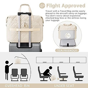 ETRONIK 30L Women's Travel Duffle Bag with 17-inch Laptop Compartment, Shoe Pocket & Toiletry Bag