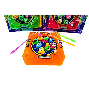 JA-RU Pocket Travel Toys Tic Tac Toe Game, Magnetic Fishing Game, & Magnetic Face Toy (3 Toys Bundle Set) Hand Held Mini Games for Travel. Teacher Treasure Box Prizes. 3257-3205-3256