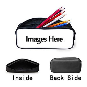 Howilath Custom Baseball Pattern Black School Backpack Set for Teen Boys Girls, Colorful 17 Inch Bookbag Lunch Box with Pencil Case