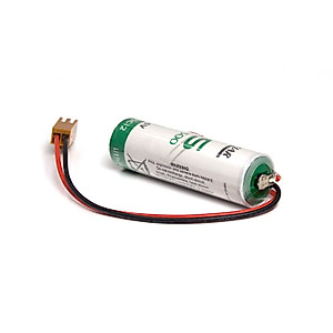 Coonyard (2-Pack) 3.6V 2600mAh LS14500-MER PLC Lithium Battery Replacement for Mitsubishi CR1, CR2, CR3, M500, M600, BKO-NC2157H01, C52011, ER6 BKO-NC2157H01, ER6V BKO-NC2157H01, ER6V-C4