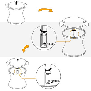 LUMISOL 5 Piece Patio Furniture Chair Sets with Wicker Cool Bar Table and Ottomans, Patio Conversation Set, Outdoor Furniture Bistro Sets for Porch Backyard Balcony Poolside, Beige&Black