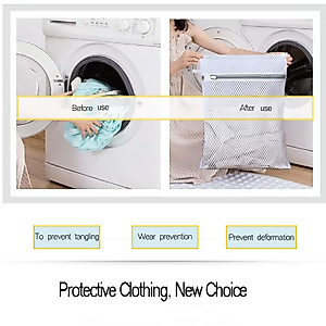 Eraizo 2 pcs durable honeycomb mesh laundry bag for washing delicate clothing bags for socks and underwear, 12 x 16 inches