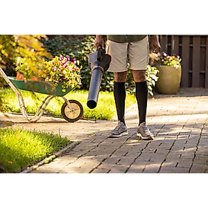 Dr. Scholl's Men's Athletic & Work Compression Over the Calf Casual Sock, Black, 7 12 US