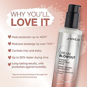 Dream Blowout Thermal Protection Crème | For Most Hair Types | Thermal Heat Protection | Control Frizz & Static | Faster Drying Time | Humidity Protection | Reduce Breakage | 6.7 Fl Oz