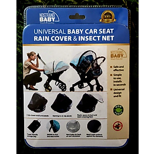 Baby Child Car Seat Rain Cover for Doona Car Seat Protects Insect Screen, Waterproof, Travel