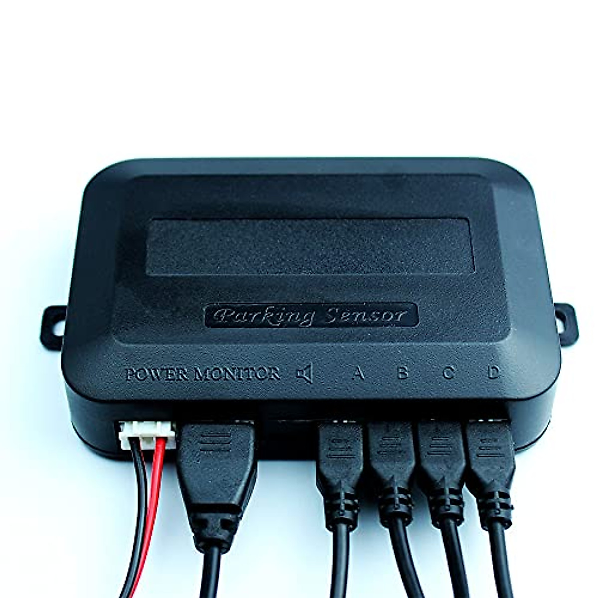 Tiemahun Black Car Parking Sensor Vehicle Truck Reverse Backup Radar System with LED Digital Display，4 Weather Proof Parking Sensors & Sound Warning（BiBiBi） (X67D)