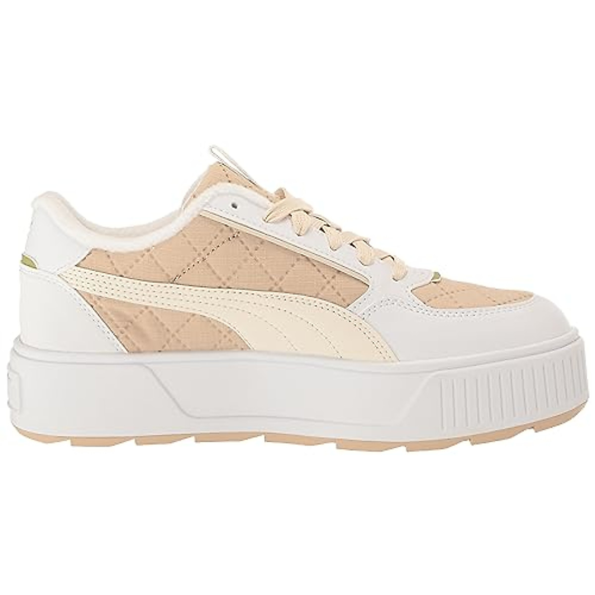 PUMA Women's Karmen Rebelle Van Life Sneaker, Granola-Alpine Snow White, 10
