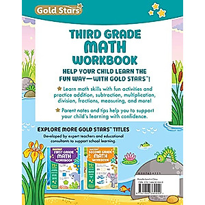 Third Grade Math Workbook Ages 8 to 9: 75+ Activities Multiplication & Division, Fractions, Area & Perimeter, Data, Math Facts, Word Problems, ... (Common Core) (English and Korean Edition)