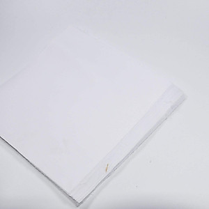 Cotton Fabric 45 Pieces 100% Cotton Woven Solid Quilting Fabric (10inch Square,White)