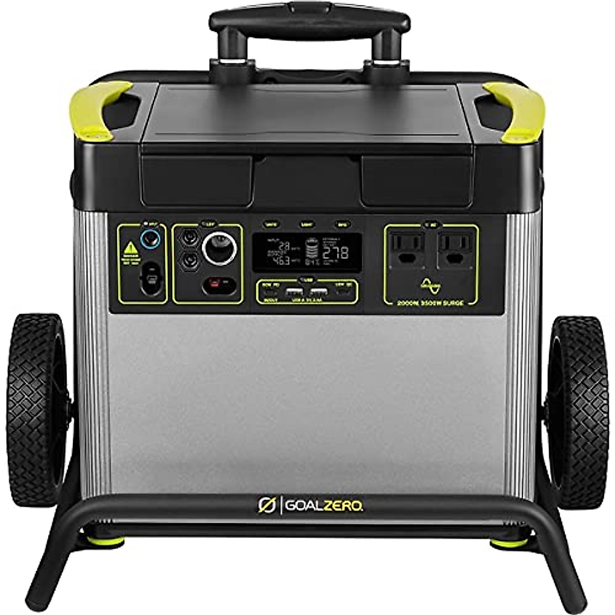 Goal Zero Yeti Portable Power Station - Yeti 3000X w/ 3,032 Watt Hours Battery, USB Ports & AC Inverter - Includes Boulder 200 Solar Panel - Rechargeable Generator for Camping, Outdoor & Home Use