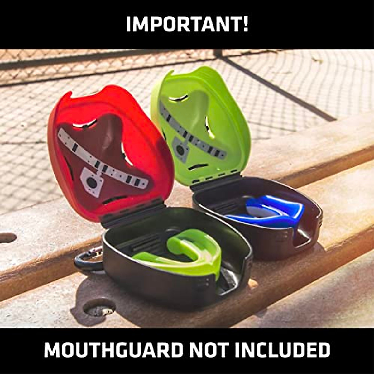 Shock Doctor Mouth Guard Case, Chrome Gold