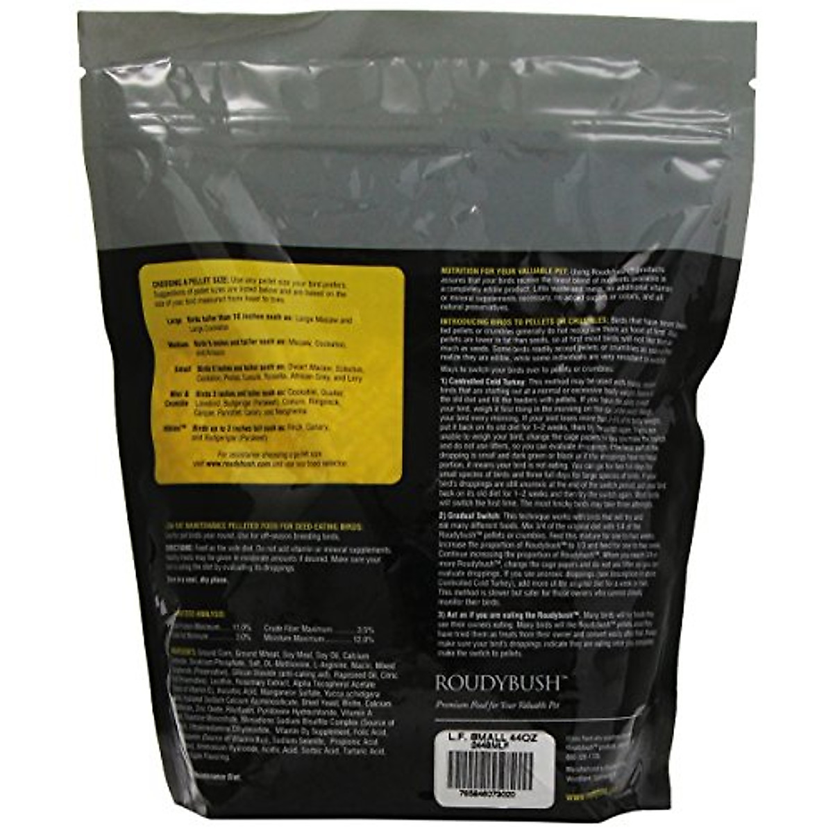 RoudyBush Low Fat Bird Food, Small, 44-Ounce