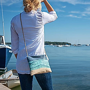 Sea Bags Recycled Sail Cloth Shoreline Tie Dye Slim Crossbody Bag Crossbody Bags for Women Travel Purse