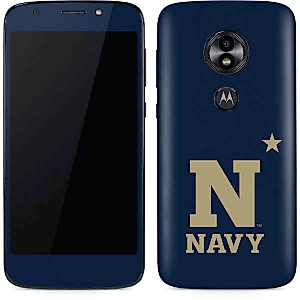 Skinit Decal Phone Skin Compatible with Moto E5 Play - Officially Licensed College United States Naval Academy Design