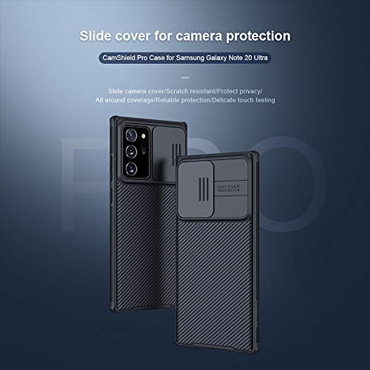 Samsung Galaxy Note 20 Ultra/Note 20 Ultra 5G Phone Case,Camera Protection Slide Protect Cover Lens Protection Case (for Samsung Galaxy Note 20 Ultra)