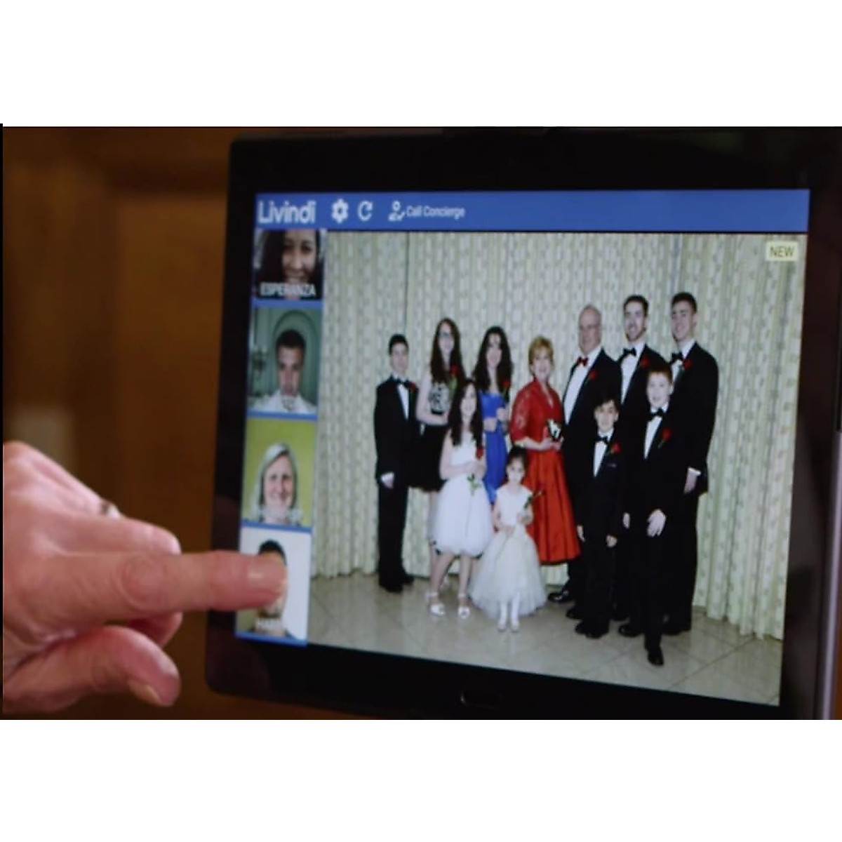 Livindi Home for Houses Ten Inch Tablet for Seniors with Medical Alerts (WiFi). Rated The Most Comprehensive Monitoring System for Older Adults by The National Council On Aging