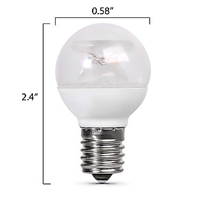 Feit Electric BP25S11N/SU/LED/6 25-Watt EQ Non-DM E17 Base S11 Specialty LED Light Bulb, 6-Pack, 2.2/1.4