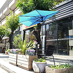 Pure Garden 799024EJU Patio Umbrella, Blue