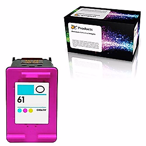 OCProducts Refilled HP 61 Color Ink Cartridge Replacement for HP Envy 4500 5530 Deskjet 1010 3050 2540 2050 Officejet 2620 Printers (1 Color)