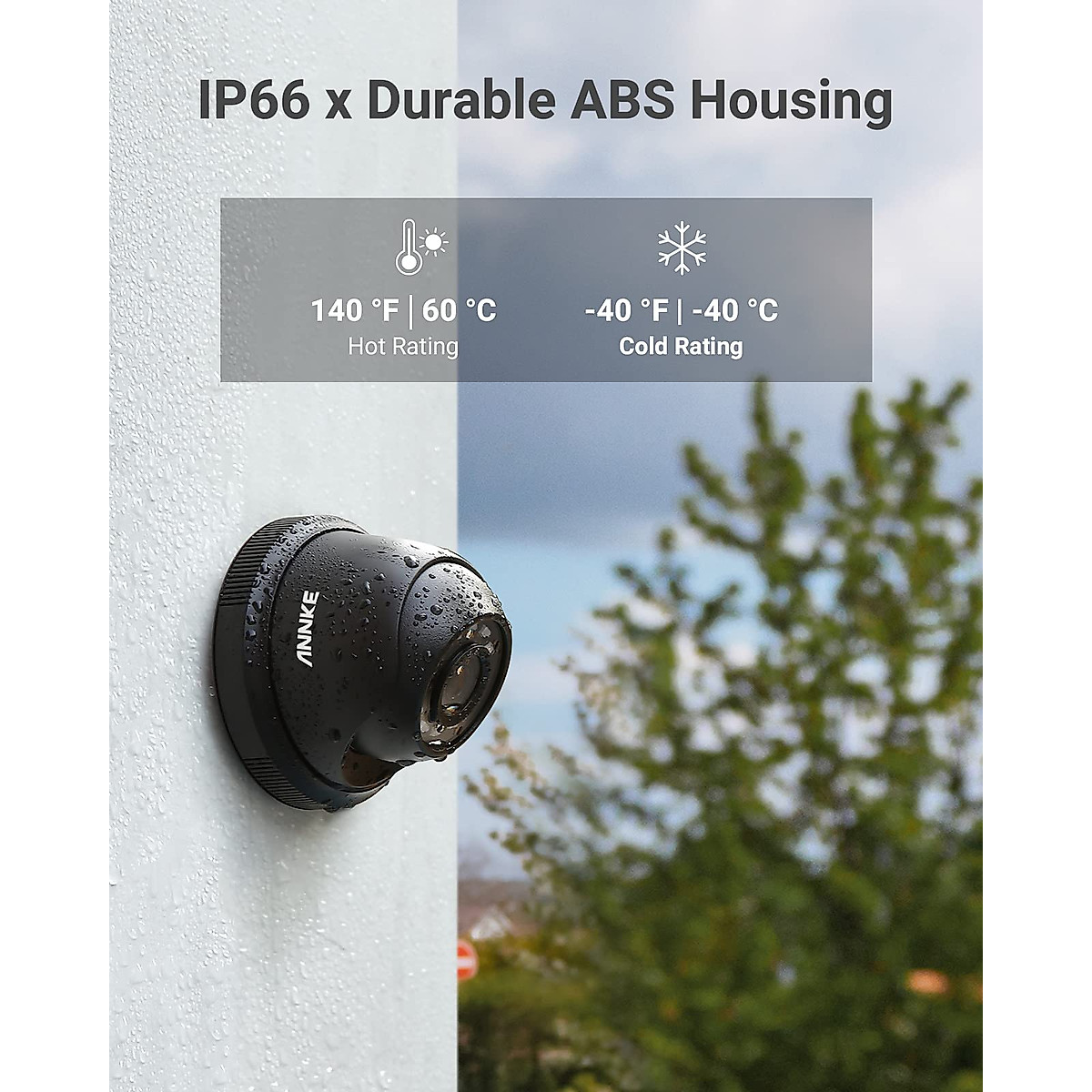 ANNKE 8CH Wired Security Camera System Outdoor, H.265+ Surveillance DVR Recorder with 8 x 1080p Home CCTV Cameras, Up to 100 ft Night Vision, Motion Detection, Easy Remote Access, 1TB Hard Drive