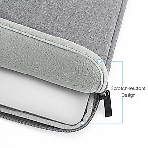 ProElife 13-Inch Laptop Sleeve Case for 2022 MacBook Air 13.6 inch with Apple M2 Chip & 2022 MacBook Pro 13.3 inch with Apple M2 Chip Accessory Traveling Carrying Canvas Bag Cover Simple Case (Gray)