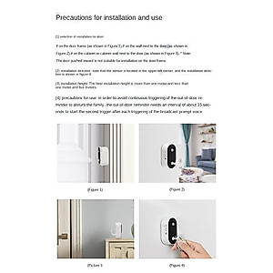 Generic Smart Key Hook with Human Body Sensing Voice Reminder, Personalized Voice Recordings, Multifunctional Reminder (Batteries not Included), White and Black