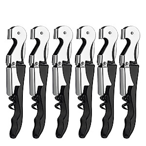 6 Pack Corkscrew Wine Opener With Foil Cutter By YWQ