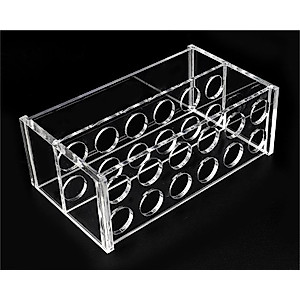 Driak Two Layers 12 Sockets Plastic Test Tubes Rack Testing Tubes Holder Used for 25ml Centrifuge Tube