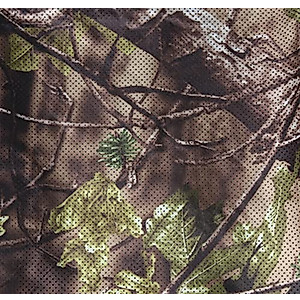 AUSCAMOTEK One Way See Through Camouflage Mesh Camo Netting Material for Hunting Ground Blind 5X13FT