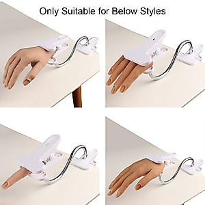 KnowU Gooseneck Bed Phone Holder Mount Flexible Long Arm Clip Clamp for Desk, Nail Practice Hands Bendy Lazy Bracket Bedside Stand CL04