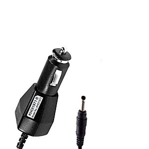 KHOI1971 CAR Charger Adapter Compatible with Garmin RINO Grey Black-Trim 530HCX 530 (Round Power TIP Connector -USE with The Battery Clip