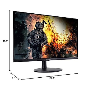 AOPEN by Acer 24MV1Y Pbmiipx 23.8" Full HD (1920 x 1080) FPS RTS Gaming Monitor | AMD FreeSync Premium | Up to 165Hz | 1ms | VESA and Tilt Compatible I 2 x HDMI Ports & 1 x Display Port, Speakers