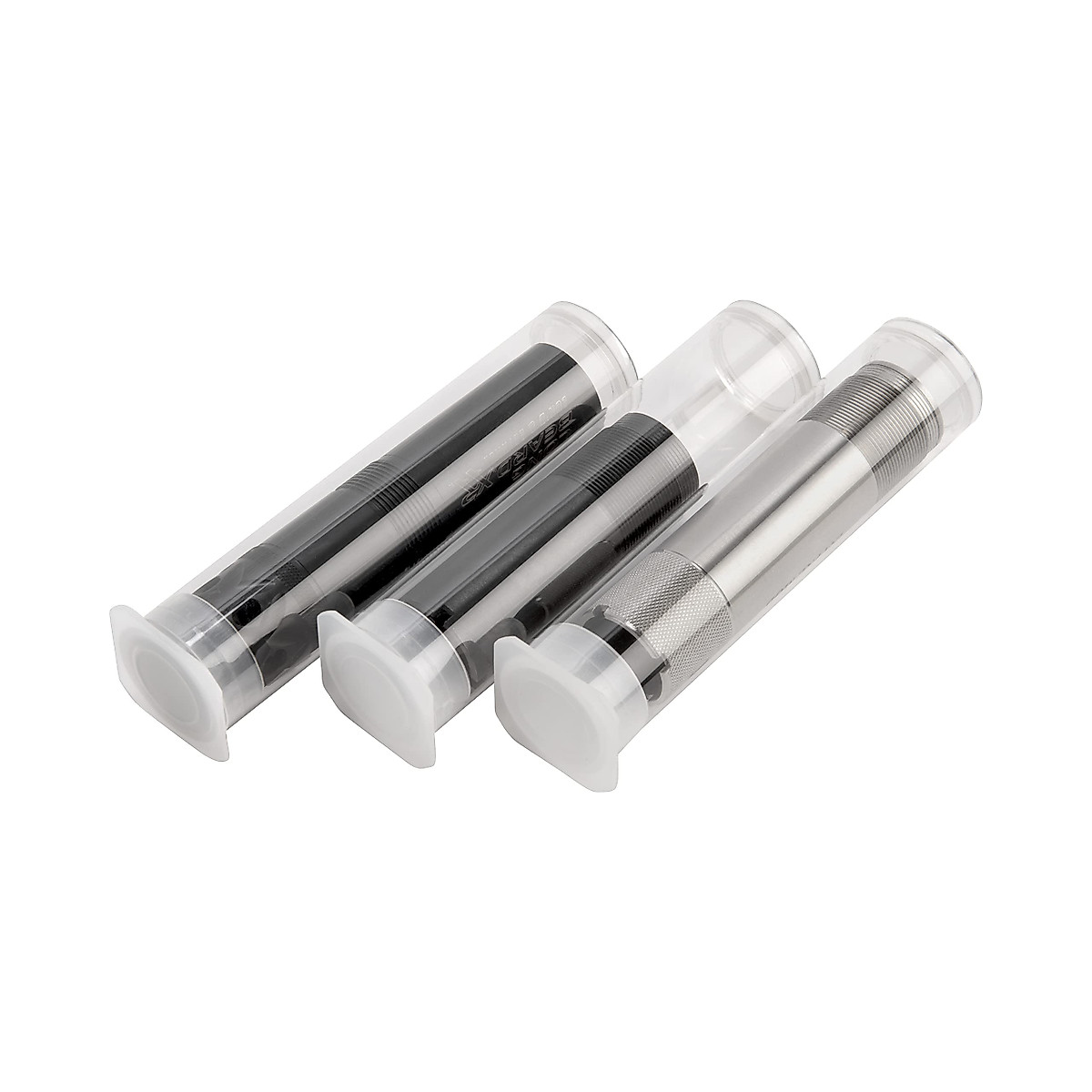 Allen Company Choke Tube Vials, 12-Gauge Chokes & Samller, 3-Pack, Clear