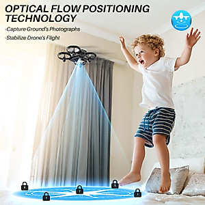 SIMREX X700 Drone with 720 HD Camera, WiFi FPV Live Video, 6-Axis RC Quadcopter, Altitude Hold & Headless Mode, Optical Flow Positioning, One Key Take Off/Land App Control with 360°Flip for Beginners