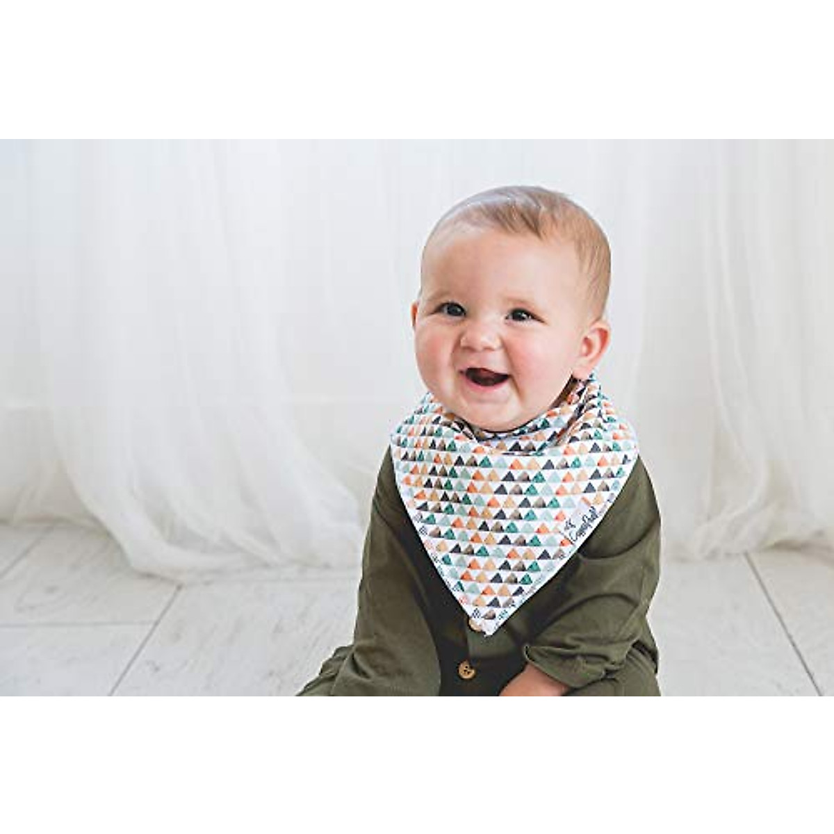 Copper Pearl Baby Bandana Drool Bibs for Drooling and Teething 4 Pack Gift Set “Bison, Soft Set of Cloth Bandana Bibs for Any Baby Girl or Boy, Cute Registry Ideas for Baby Shower Gifts