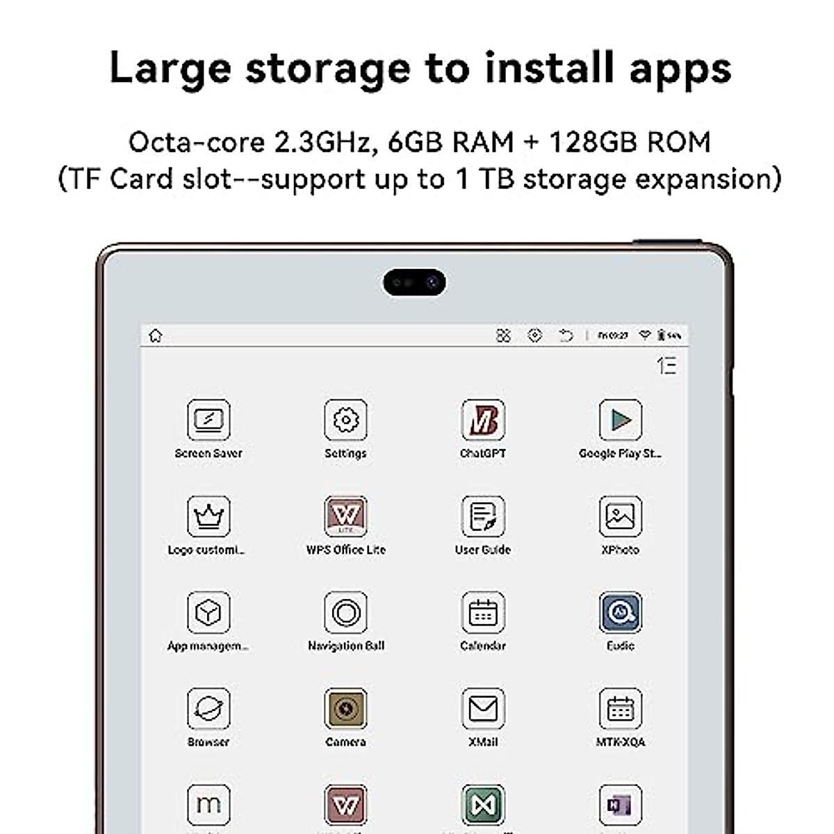 Bigme S6 Color Ereader 7.8" Digital Eink Display Tablet Octa-core 2.3Ghz 6G 128GB Dual Camera Ebook Notepad