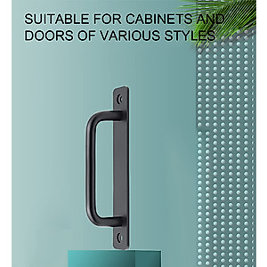 Self-Stick Instant Cabinet Drawer Handles Pulls - 2pcs Aluminum Alloy Drawer Push Pull Handles Helper with Adhesive Door Handle for Kitchen Cabinet Drawer Window Sliding Closet (180MM-2PCS, BLACK)