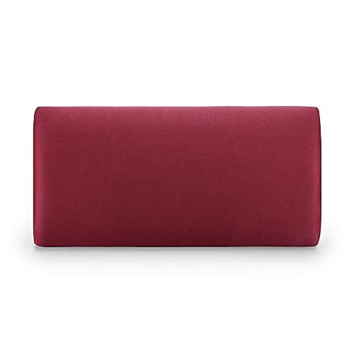 ERIJUNOR E660 Classic Pleated Satin Evening Bags Rhinestone Clutch Purses Party Prom Wedding Crossbody Handbags For Women Burgundy