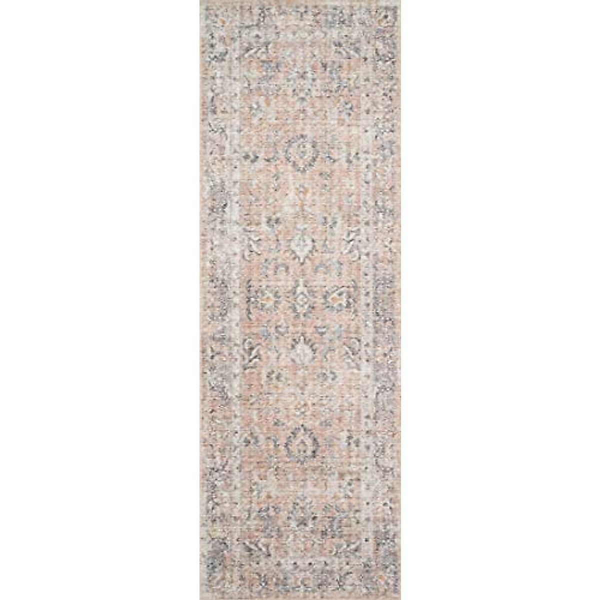 Loloi II Skye Collection SKY-01 Blush / Grey, Traditional 7'-6" x 9'-6" Area Rug