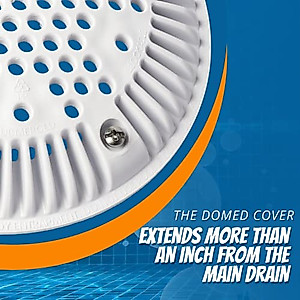 TonGass 8" Bottom Main Pool Drain Cover Replacement for Inground Pools Compatible with Hayward Suction and Dual Suction Outlet WGX1048E