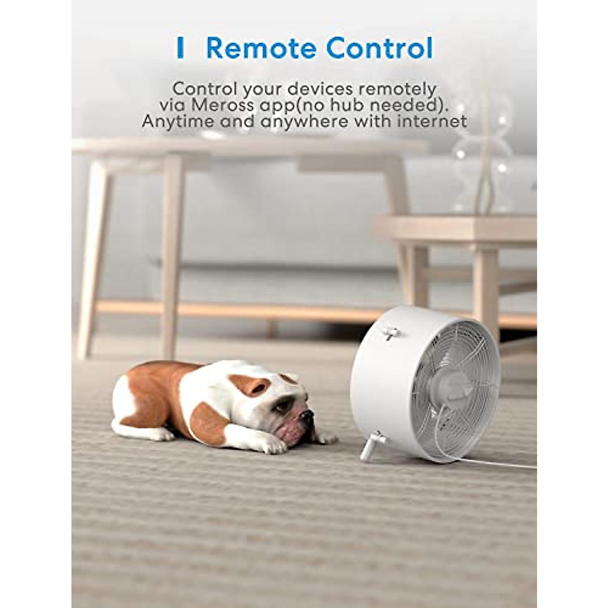 Meross Wi-Fi Smart Plug Mini, 15 Amp & Reliable Wi-Fi Connection, Alexa and Google Voice Control, App Remote Control, Timer, Occupies Only One Socket, No Hub Needed
