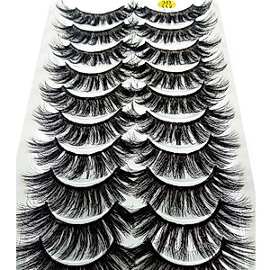 HBZGTLAD 38 Styles 10 pairs natural false eyelashes fake lashes long makeup 3d mink lashes extension eyelash mink eyelashes for beauty (3D112)