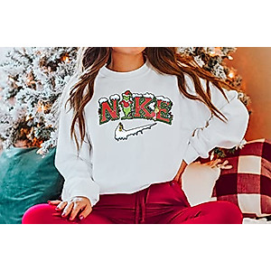 Grinch Christmas Snow Sweatshirt, Christmas Sweatshirt, Christmas Sweatshirt for Women, Christmas Grinch 2023 Sweatshirt