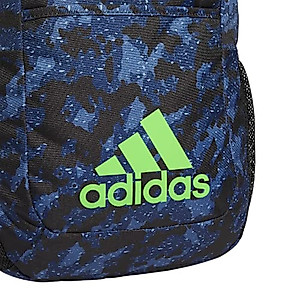 adidas Ready Backpack, Galaxy Camo Dark Blue/Lucid Lime Green, One Size