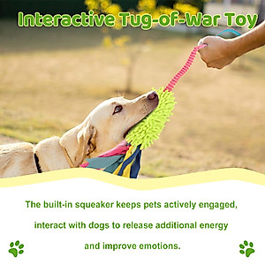 wodoca Dog Tug Toys Dog Toys for Aggressive Chewers Dog Rope Toy with Strong Squeak, Easy to GRAP Large Dog Chew Toy Ideal for Training for Puppy, Middle Dog Play, Dog Grinding Teeth