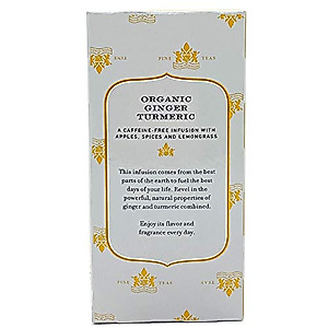 Harney & Sons Organic Tea Bags Ginger Turmeric, 20 Count