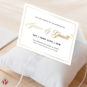 50 Greeting Cards Set – Blank White A6 (4.5" x 6") Cardstock and Envelopes – Customized and Personalized Cards for Business, Holidays, Bridal Showers, Birthdays, Wedding Invitations, All Occasion